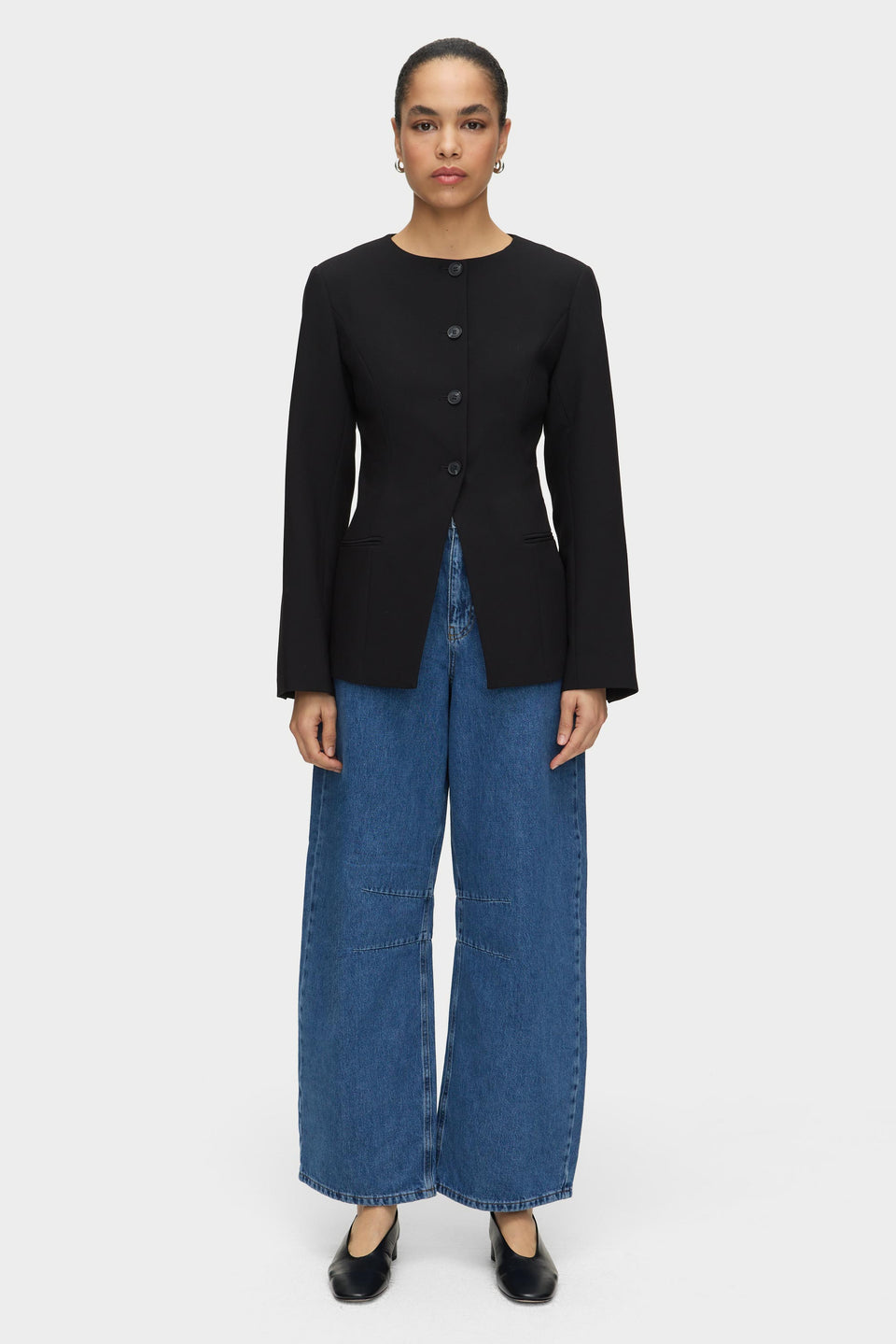 ALIGNE Long Waisted Blazer - Black | Daphne