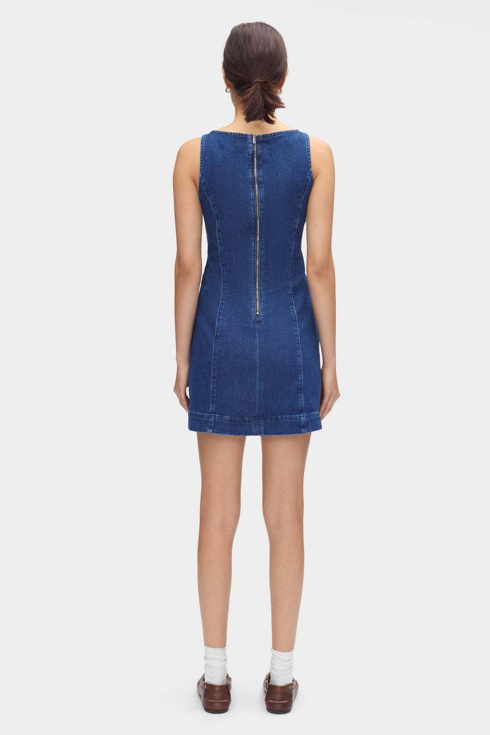 ALIGNE Mini Denim Dress - Blue | Lyra