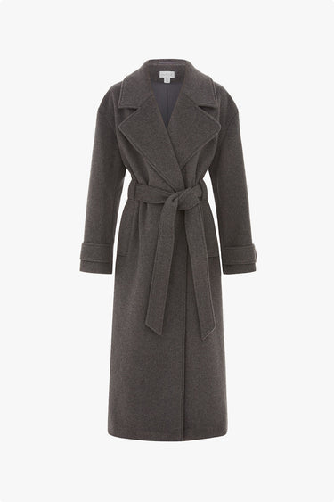 ALIGNE Wrap Wool Winter Coat - Grey | George
