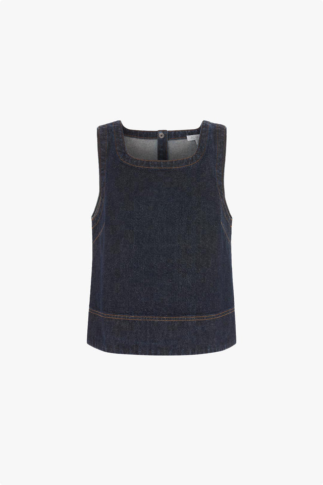 ALIGNE Rigid Denim Top - Indigo | Meg